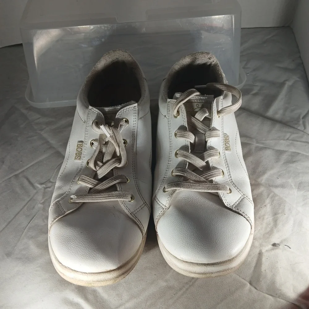 Skechers | Shoes | Skechers Bobs B Cute White Sneakers Memory Foam ...